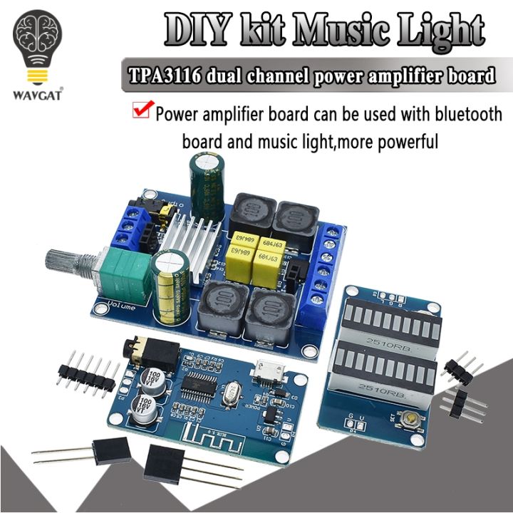 【Expert Recommended】 TPA3116 DIY kit Music Light UV Meter 5.0 Power ...