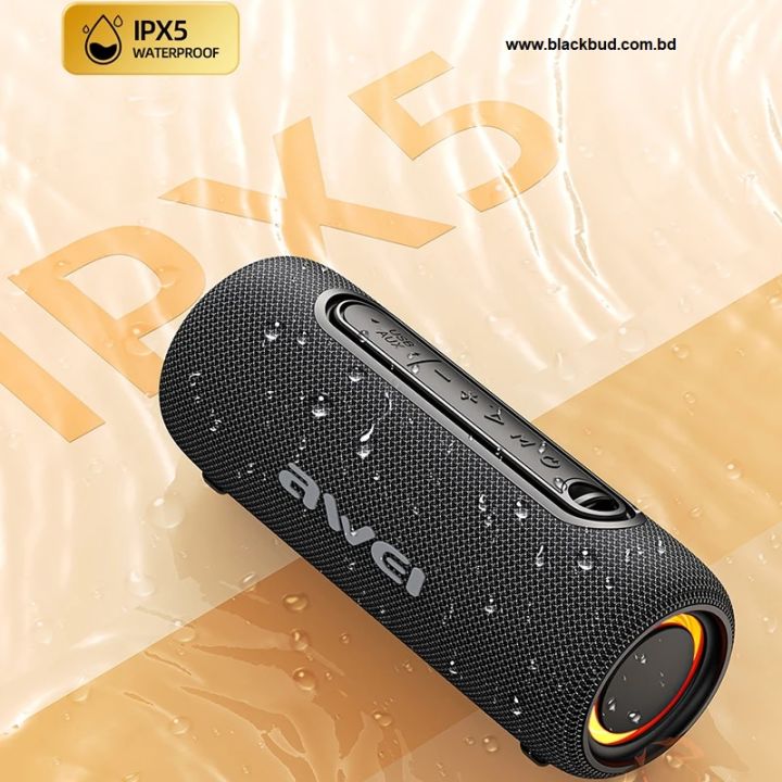 Awei KA8 Outdoor Portable Bluetooth Speaker 14W Dual Stereo Speaker IPX5 Waterproof | Daraz.com.bd