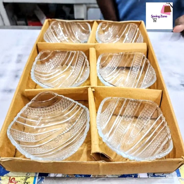 Crystal Glass Firni Set/Bati Set/Snack Bowl Set/Soup Set/Firni Bati Set ...