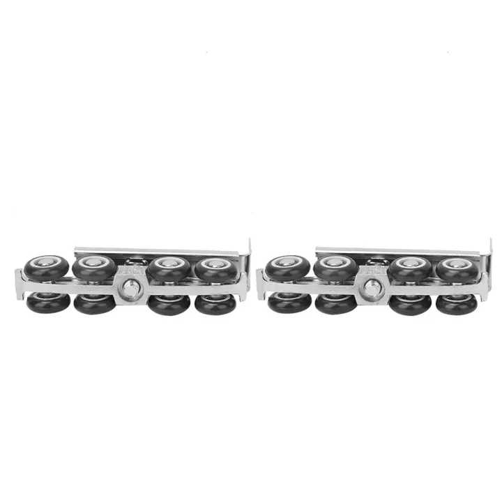 2pcs 8 Wheels Sliding Door Rollers Hardware Hanging Rail Wheel Load ...