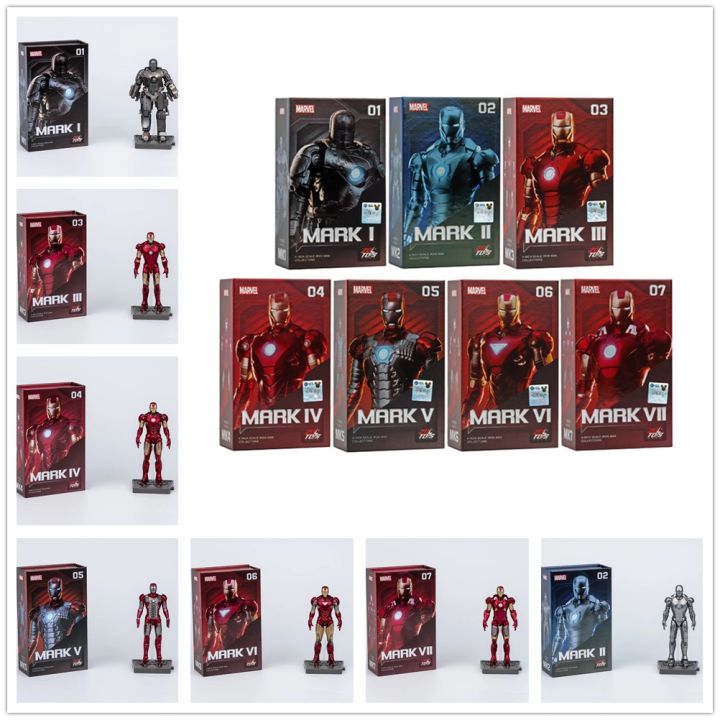 10cm ZD toy Iron Man Mark 1, Mark 3 -Mark Mark 4 Avenger Toy Marvel ...