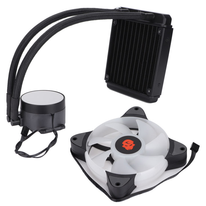 CPU Air Cooler Single Row Integrated Water Cooled RGB Colorful Desktop ...
