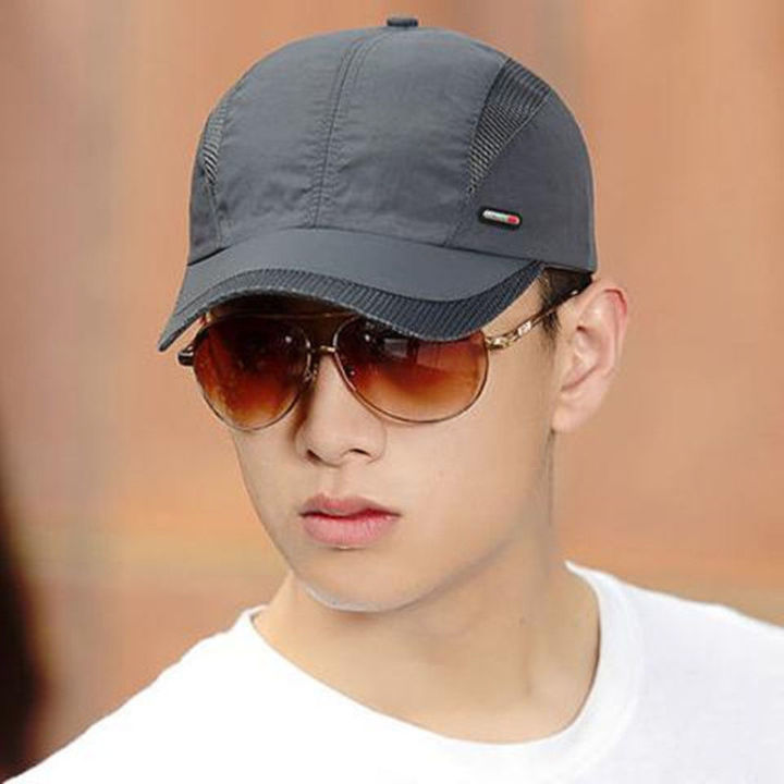 Spring and Summer Male Hat Korean Style Baseball Cap Men's Mesh Peaked ...