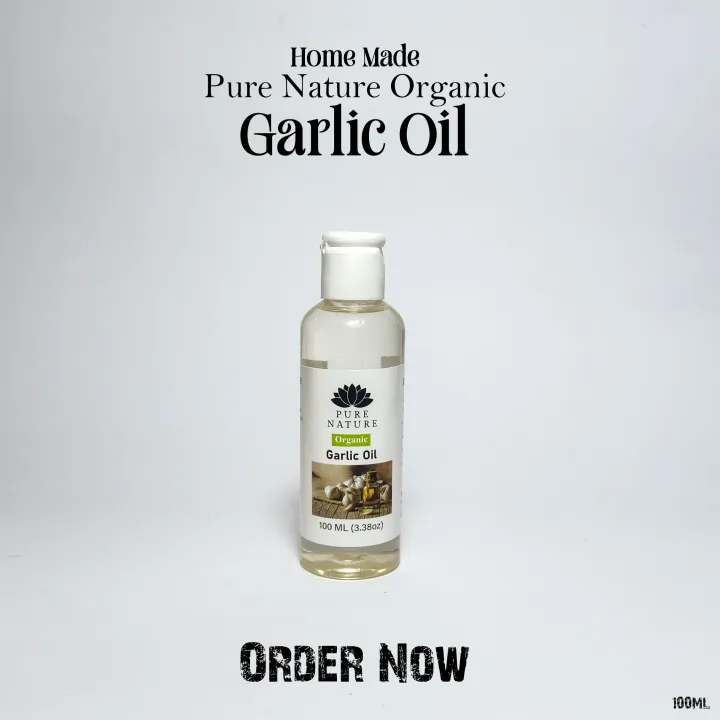 Pure Nature Organic Garlic Oil For Hair 100 ml Home Made | Daraz.com.bd