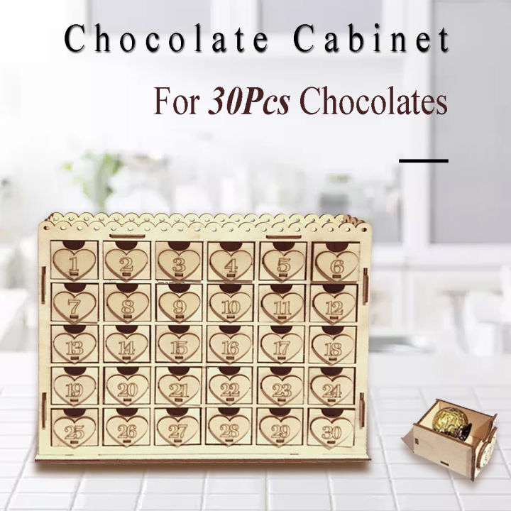 Fascinating Wedding Chocolate Wooden DIY Chest Of Drawers Countdown ...