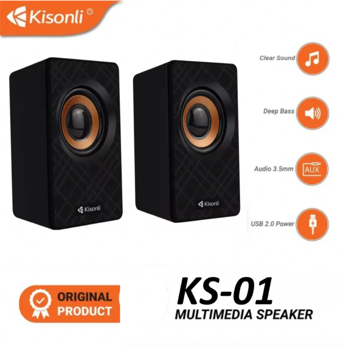 KISONLI KS-01 USB Multimedia Speaker For Laptop Desktop | Daraz.com.bd