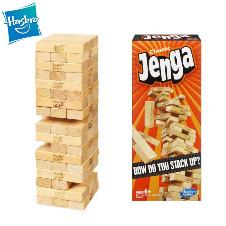 Hasbro Classic Jenga stack crashing game How will you stack up against ...