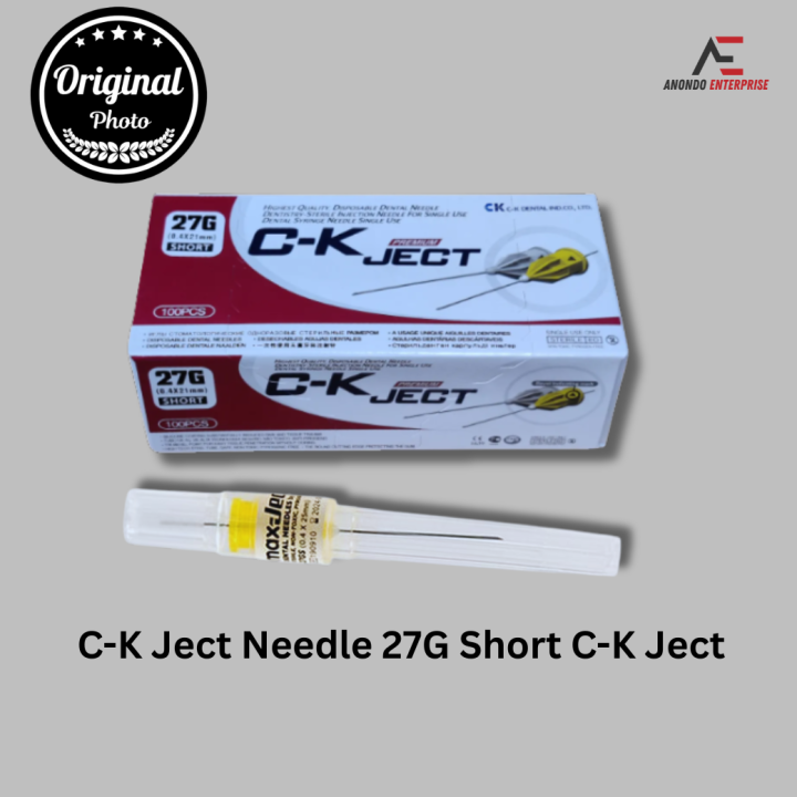 C-K JECT Disposable Dental Needle 27G Short (0.4x21mm) 1 Box | Daraz.com.bd