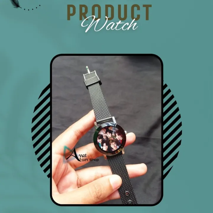 KPOP BTS Watch Women's Quartz Roll Quartz Hands watch Bts Watch For Bts ...