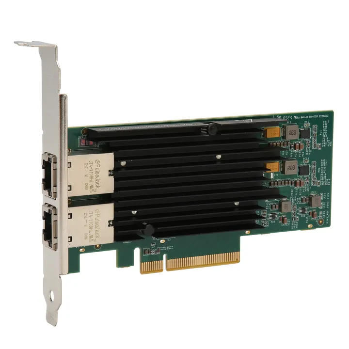 10Gb PCIe Network Card X540 T2 Dual Copper RJ45 PCI Express X8 Ethernet ...