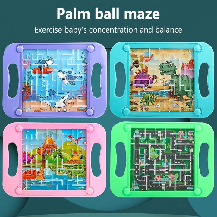 Maze Puzzle Double Balance Ball Board Game For Kids Brain Game Children ...