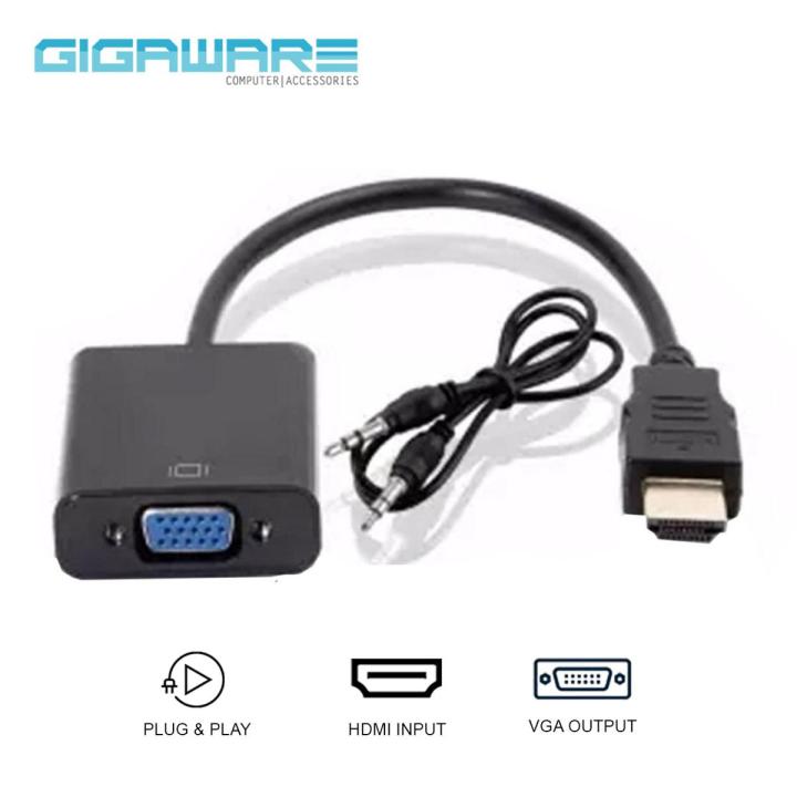 HDMI to VGA Converter with Audio - High-Quality Video and Sound Output ...