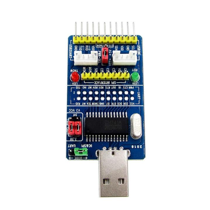 CH341A USB to SPI I2C IIC UART TTL ISP Serial Adapter Module EPP/MEM Converter For Serial Brush ...