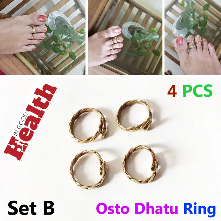 Lavish indulgent - 4 PCS Leg Finger Ring Set B Adjustable fashionable ...