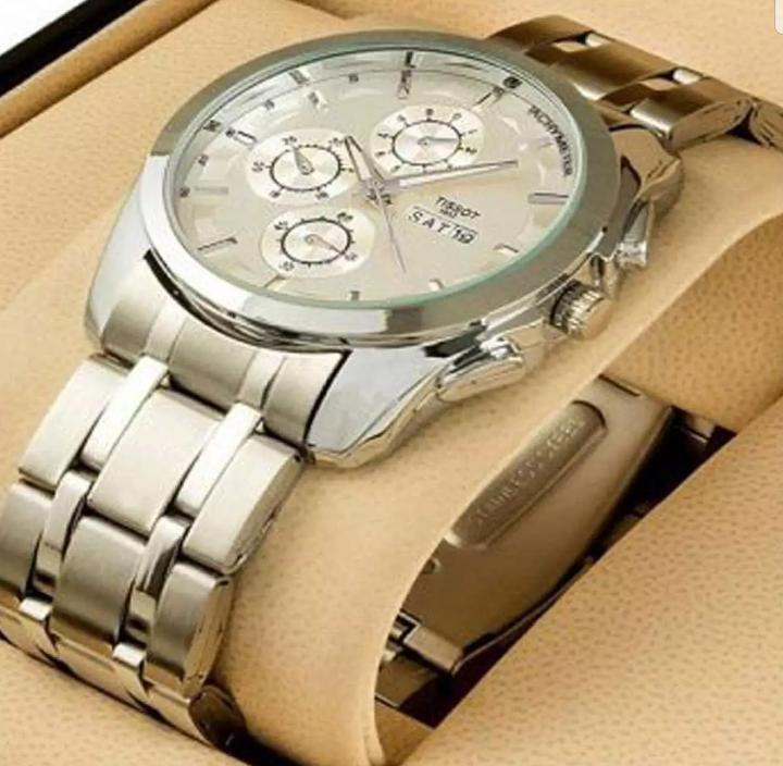 Stainless Steel Analog Watch For Men-Silver | Daraz.com.bd