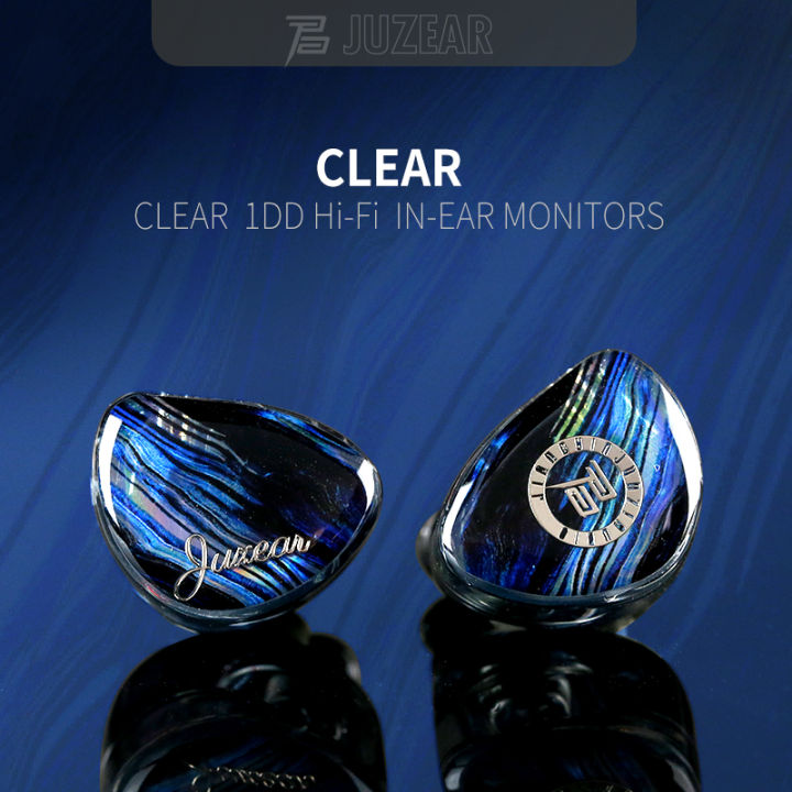 JUZEAR Clear 10mm LCP 1DD HiFi IEM Dynamic In Ear Earphone DJ Monitor ...