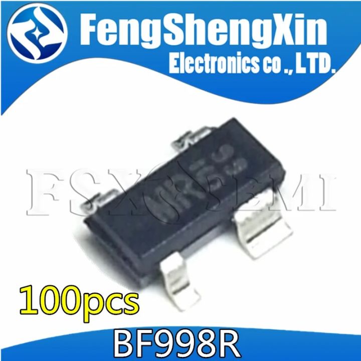 100pcs/lot BF998R SOT-143 transistor bf998 MRS MOW MOP N_Channel MOSFET ...