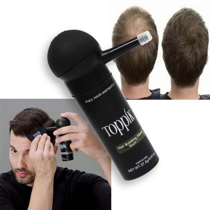 Toppik Hair Fiber black Set 27.5g Hair Fiber+ Spray Applicator | Daraz ...