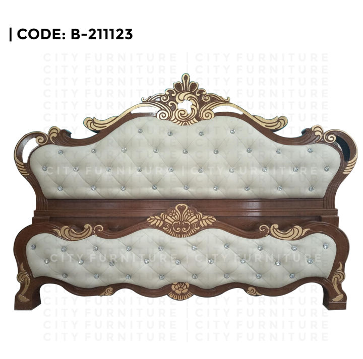 B-211123 (Single 4/7feet) High Standard Leather Khat/Bed | Daraz.com.bd