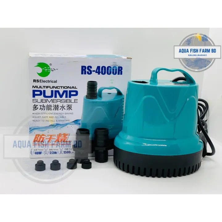 RS Electrical,(RS-4000R) 40Watt, Multifunctional Submersible Pump For ...