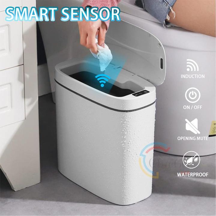 Smart Induction Trash Can Automatic Intelligent Sensor Dustbin Electric ...