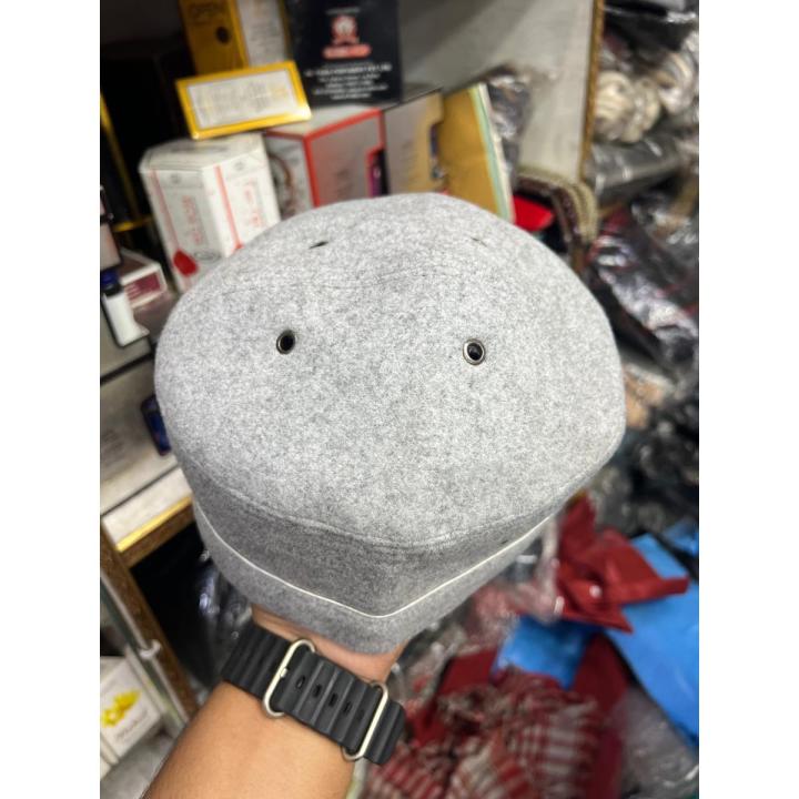 Muslim Silver Wool Afghani Tupi For Men | Daraz.com.bd