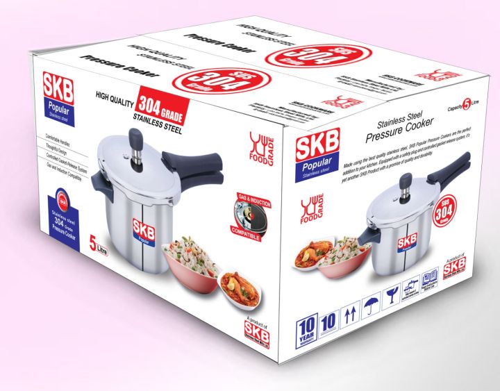 SKB SuS304 Food grade Stainless steel pressure Cooker Popular Whistle ...