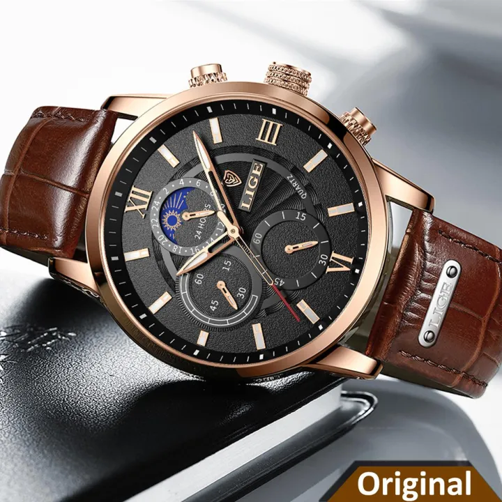 LIGE 8932 New Luminous Waterproof Watch For Men | Daraz.com.bd
