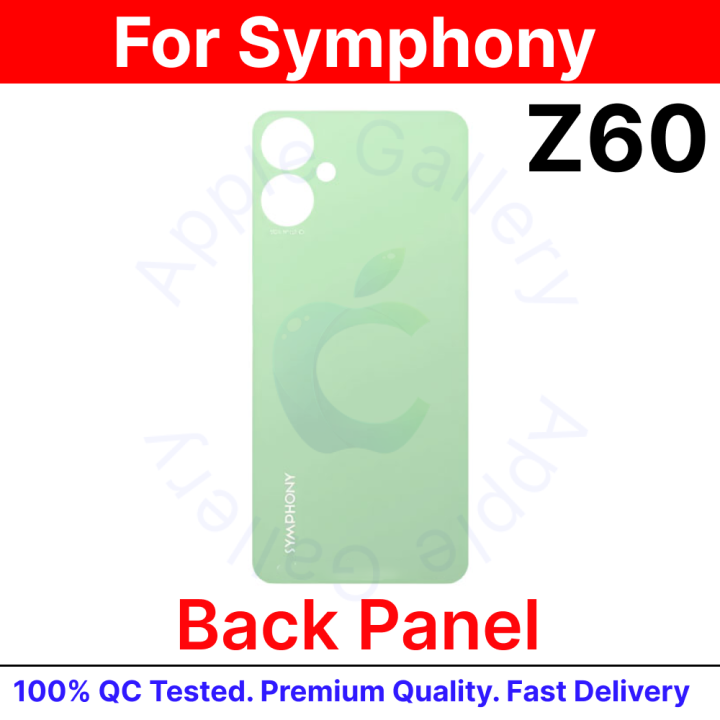 For Symphony Z60 Back Shell Glass Door Back Panel Housing Replacement ...