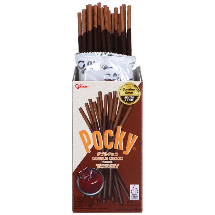 Glico Pocky Biscuit Stick Double Chocolate Flavor 47gm | Daraz.com.bd
