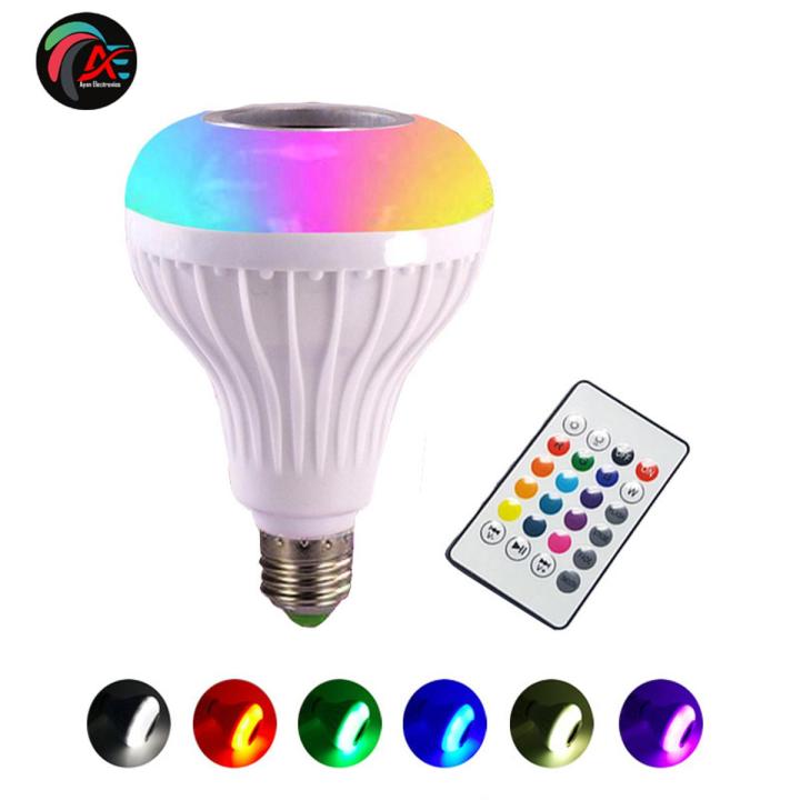 LED Bluetooth Smart Music Colored led Light Bulb With Remote Control ...