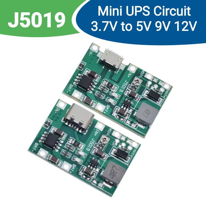 J5019 USB Lithium Lipo 18650 Battery 3.7V~4.2V To 5V 9V 12V 24V Step Up ...