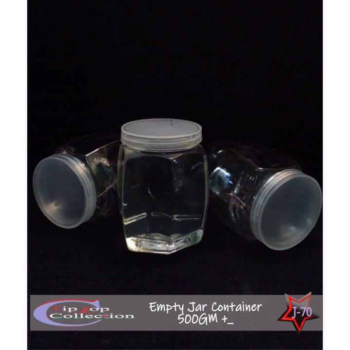 500 GM Empty Multipurpose Jar Food Grad Plastic Specially For Ghee or ...