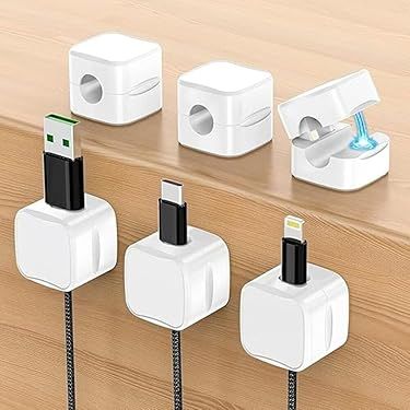 2/4/6 PCS Magnetic Cable Fixing Device Data Cable Storage And ...