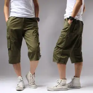 Three quarter pant for men olive | Daraz.com.bd