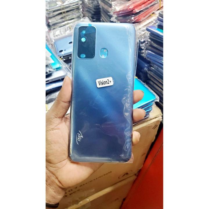 itel Vision 2 Plus Origenal Back Glass Body Rear Cover Battery Door ...