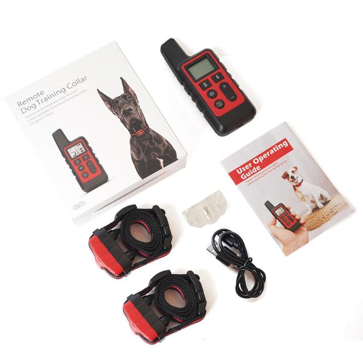 Pet Electric Shock Training Collar Rechargeable Remote Electronic ...