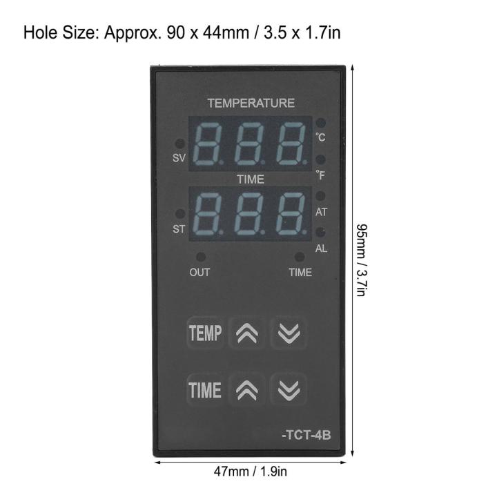 Temperature Controller Kit, PID Control Thermostat Stable and Reliable for Light Industry for ...