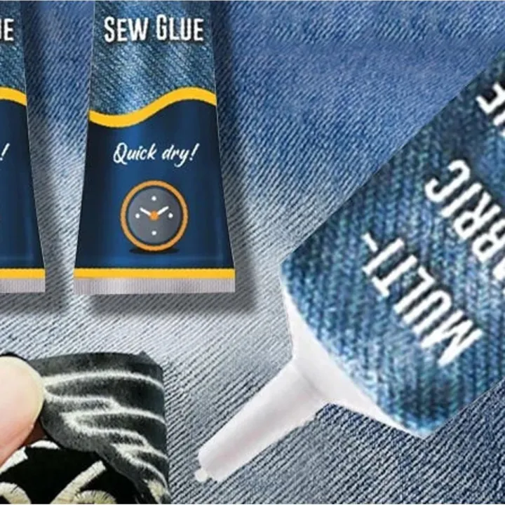 1/2PCS 50ml Liquid Fabric Glue Instant Glue For Fabric And Sewing Ultra-stick Cloth Glue Leather ...