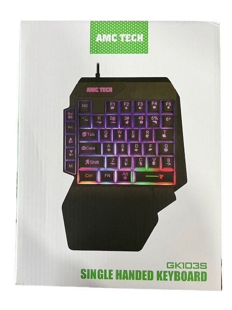 One-Handed Mechanical Gaming Keyboard RGB Backlit Portable Mini Gaming ...