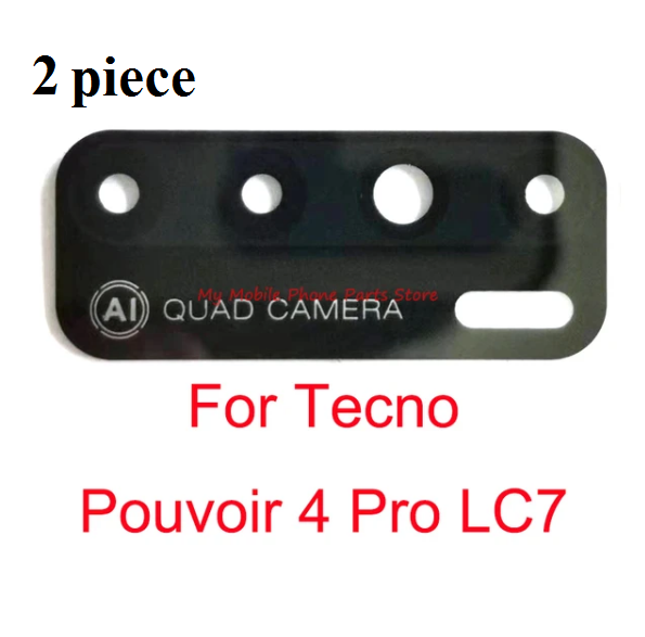 Replacement Tecno LC7 main camera glass lens (2 piece ) | Daraz.com.bd