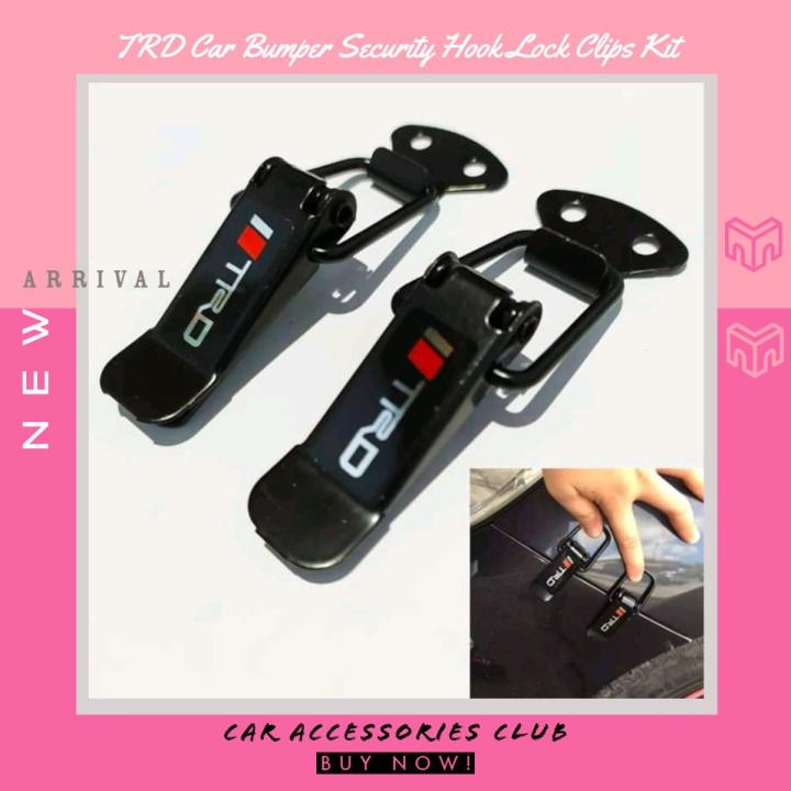 TRD Car Bumper Security Hook Lock Clips Kit | Daraz.com.bd