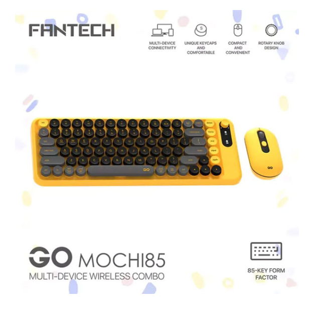 Fantech WK898 GO MOCHI Multi-Device Wireless Keyboard Mouse Combo ...