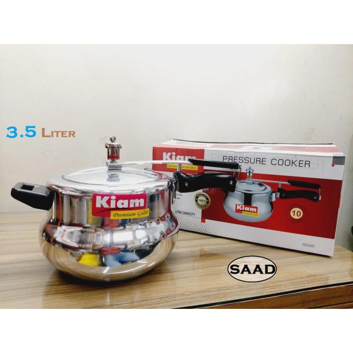 Kiam Premium Pressure Cooker 3.5 Litter. Solid Round Design. Gift And ...