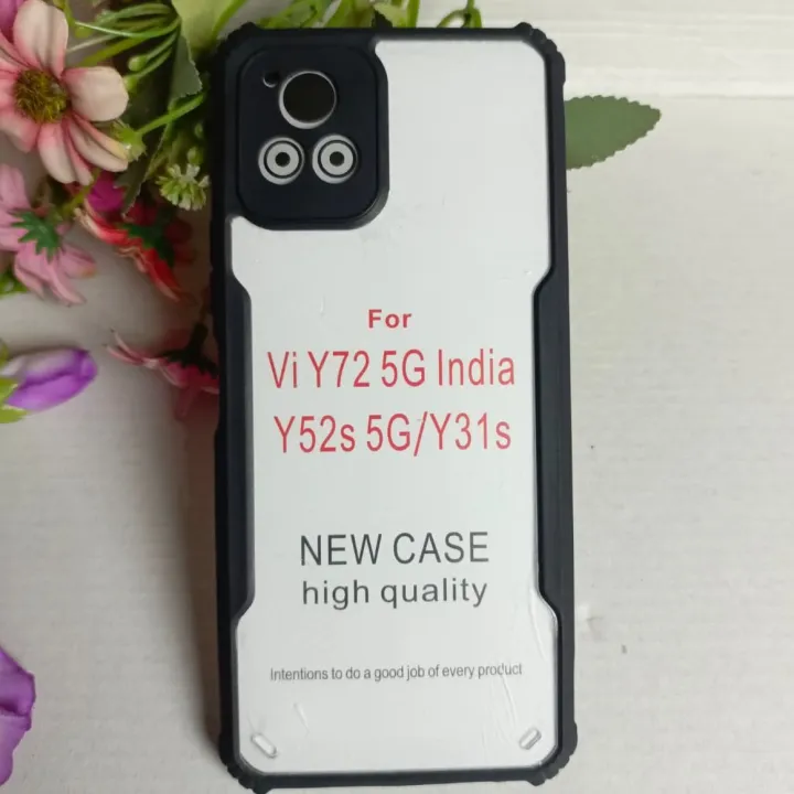 For Vivo y72 5G india / y52s 5G / y31s Xunddu Bumper Case Reinforced Corner with Shock Proof ...