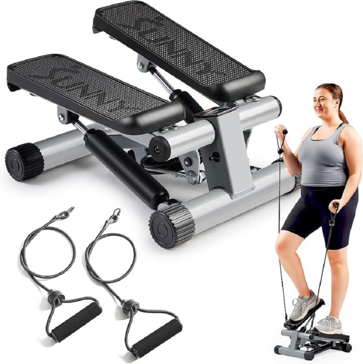 Sunny Health & Fitness Mini Stepper for Exercise Low-Impact Stair Step ...