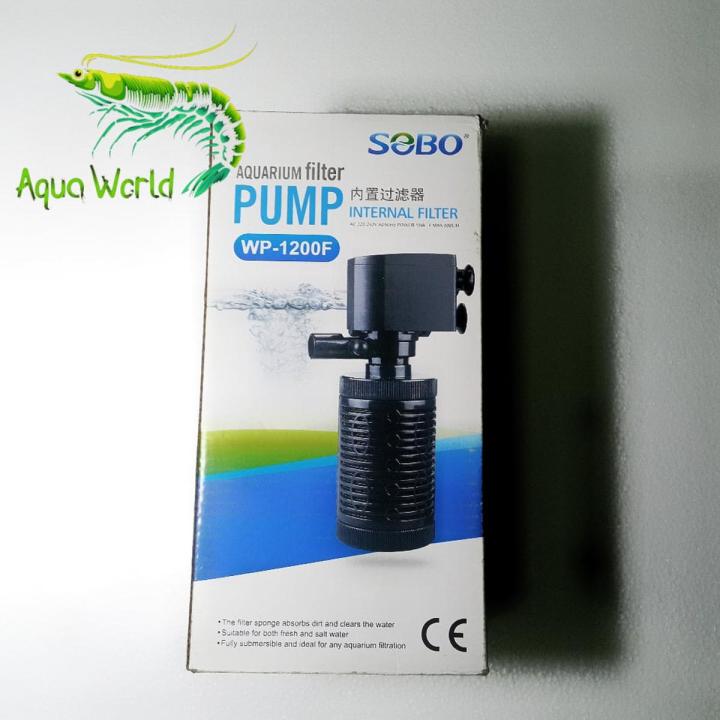 SOBO Aquarium Internal Filter SOBO WP-1200F 15 Watt Motor AQUARIUM ...