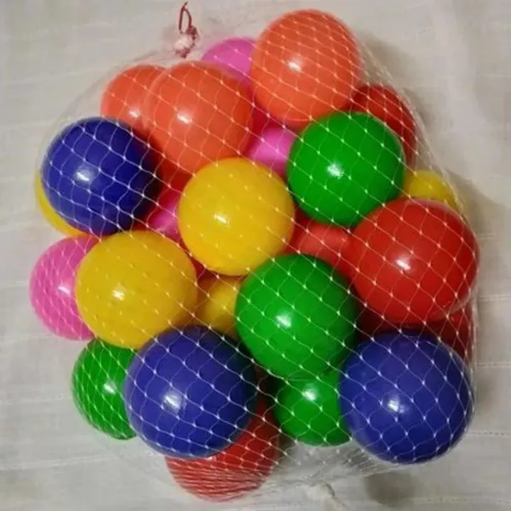 Colorful 24 Pcs Soft Plastic Balls (Multicolor) | Daraz.com.bd