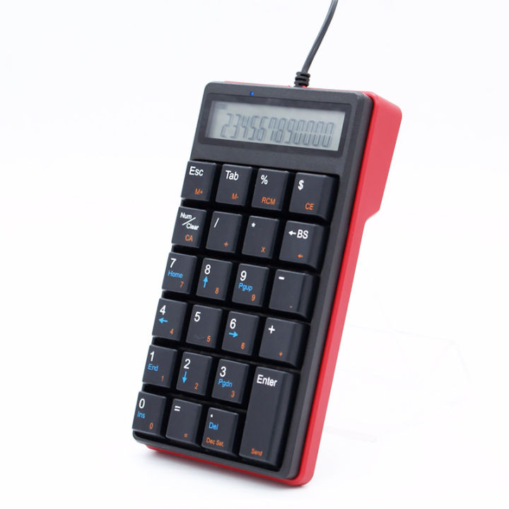 Sunred SK-24 Wired Numeric Keypad with Display Calculator Notebook USB ...