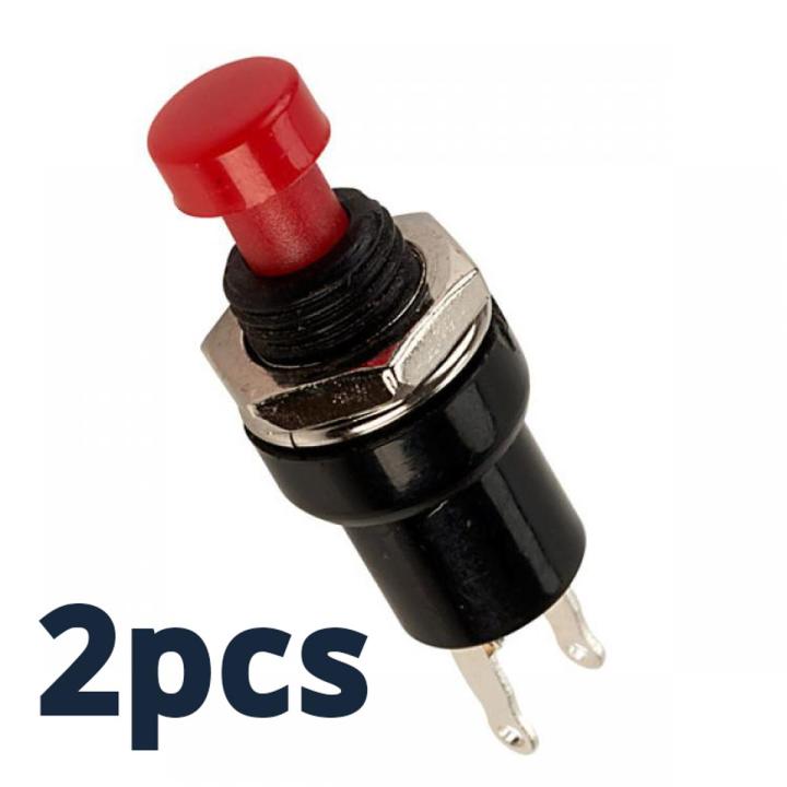 Push Switch, Red- 2 Pin- 2pcs | Daraz.com.bd